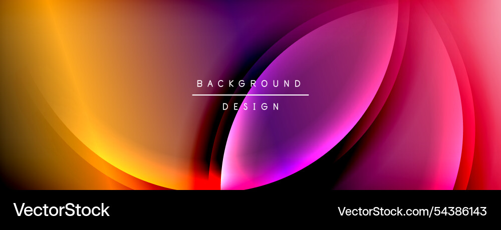 Bright rainbow style color gradient with curve Vector Image