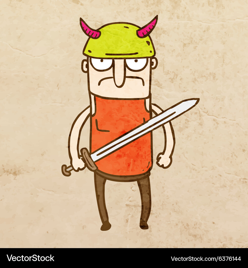 Gladiator cartoon Royalty Free Vector Image - VectorStock
