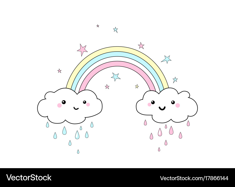 Rainbow print Royalty Free Vector Image - VectorStock