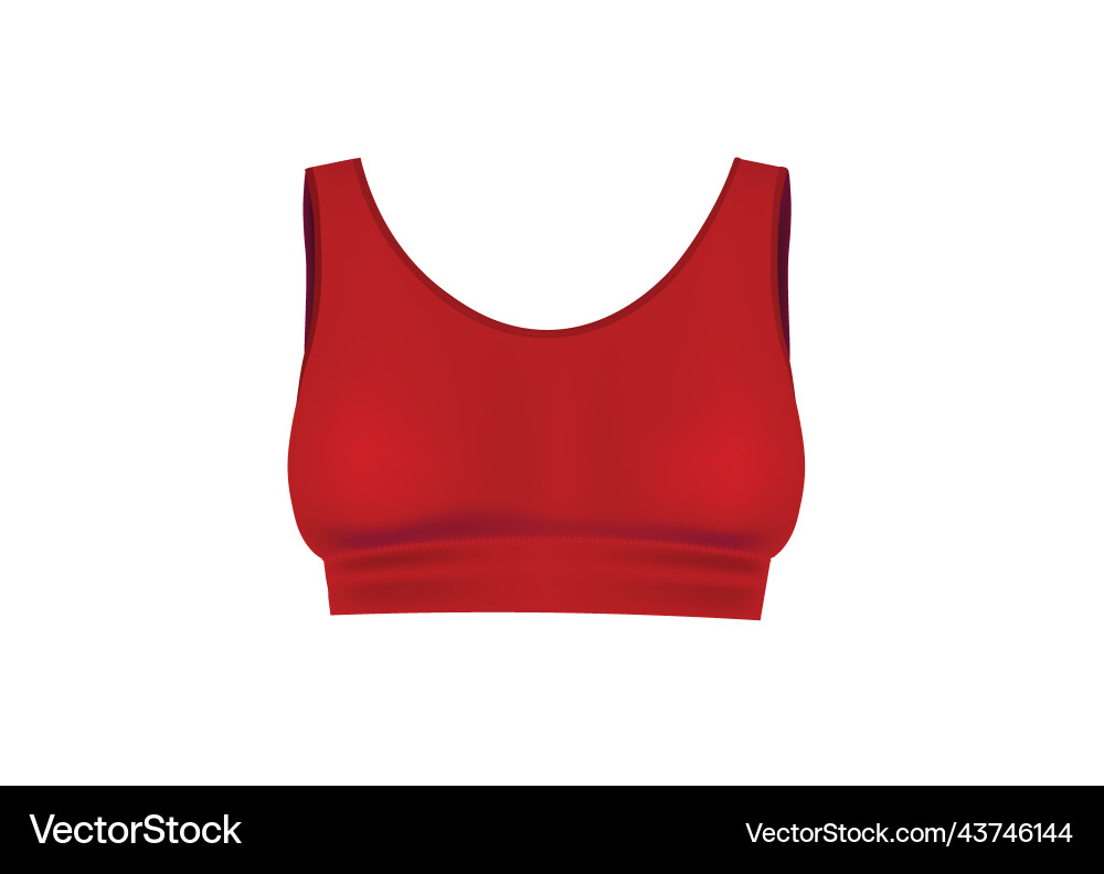 Red woman top Royalty Free Vector Image - VectorStock