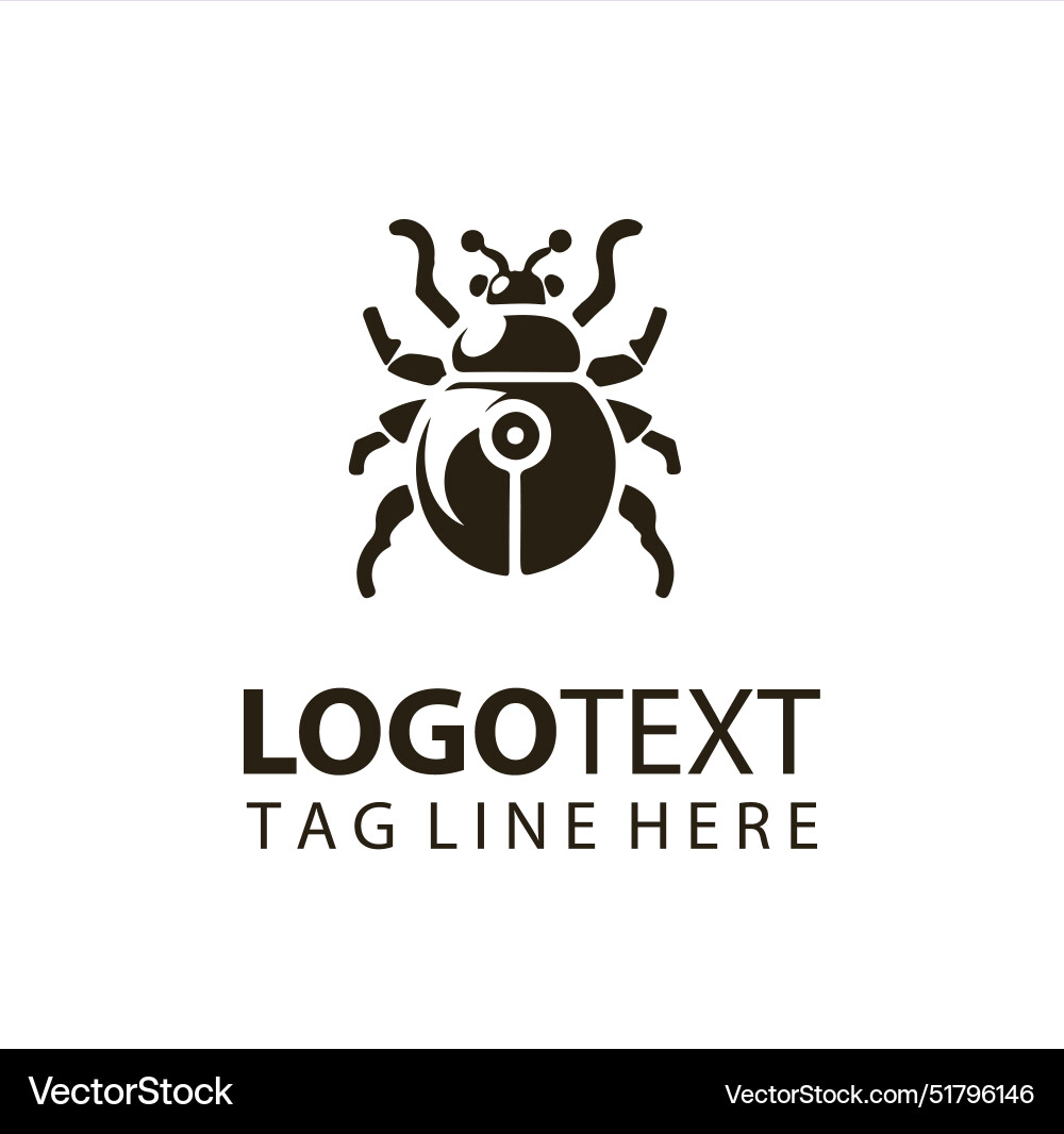 Bug logo Royalty Free Vector Image - VectorStock