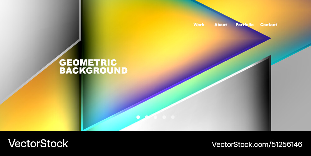 Flowing bright neon gradients geometric abstract Vector Image