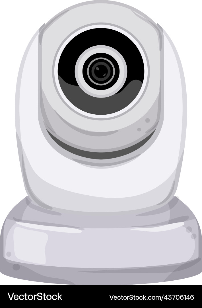 Spy security camera cctv cartoon Royalty Free Vector Image
