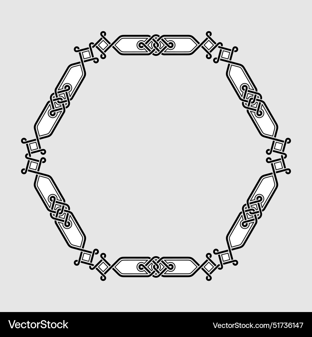 Abstract round frame isolated Royalty Free Vector Image
