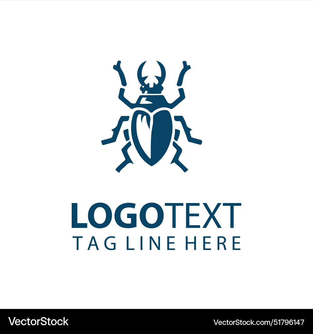Bug logo Royalty Free Vector Image - VectorStock