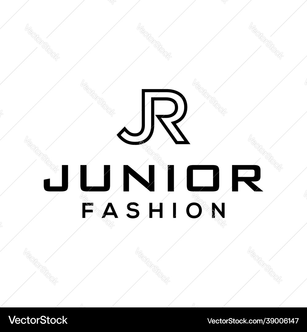 Jr logo Royalty Free Vector Image - VectorStock