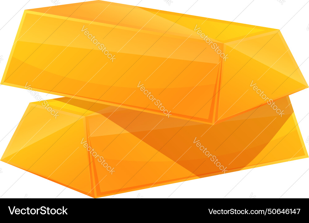 Lucky golden stack icon cartoon card Royalty Free Vector