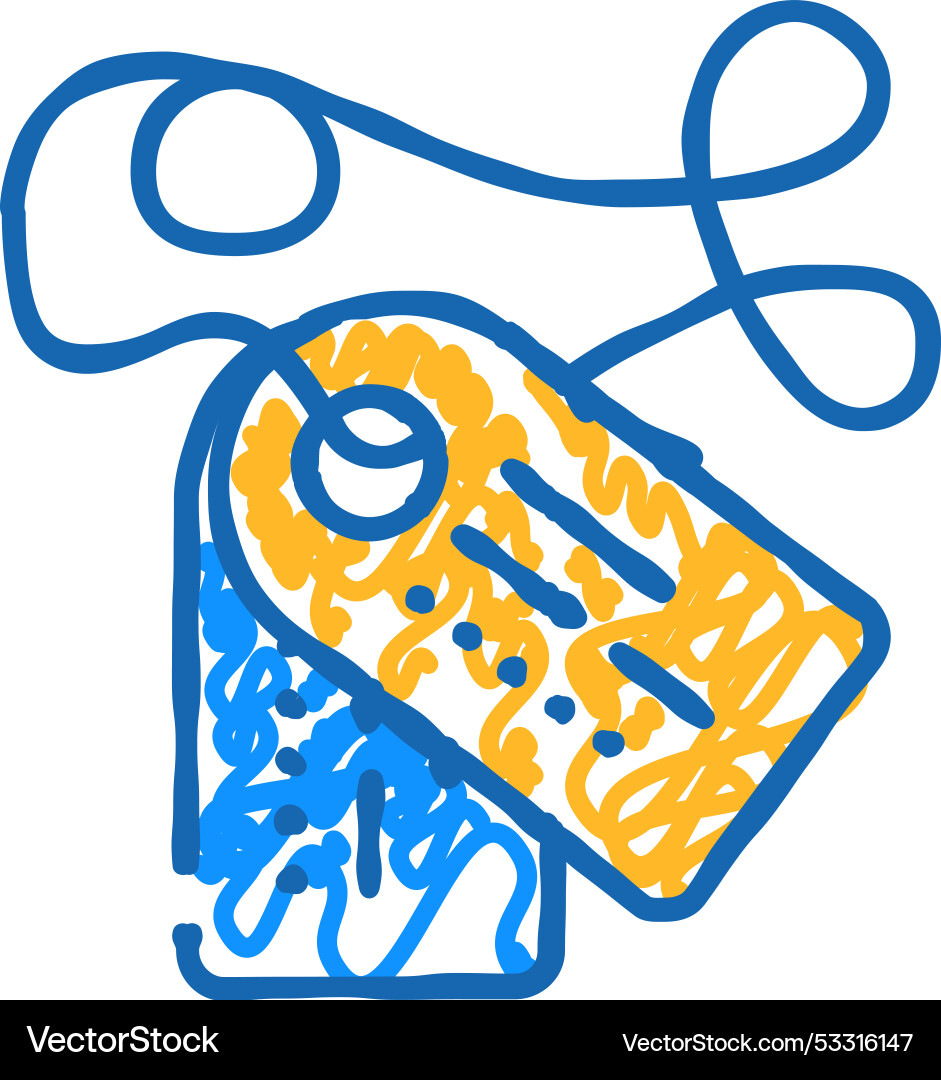 Soldier tags icon doodle Royalty Free Vector Image