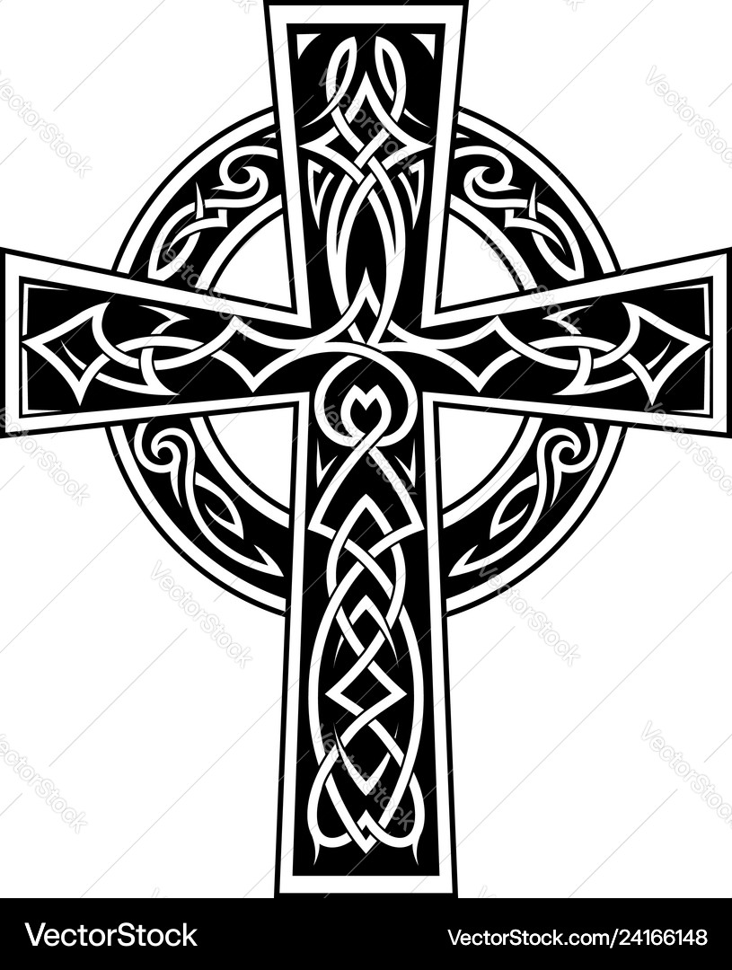 Celtic Knot Cross Royalty Free Vector Image - VectorStock