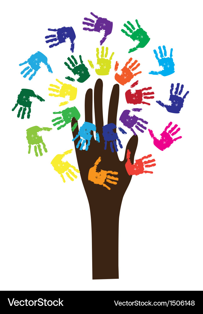 Hand tree Royalty Free Vector Image - VectorStock