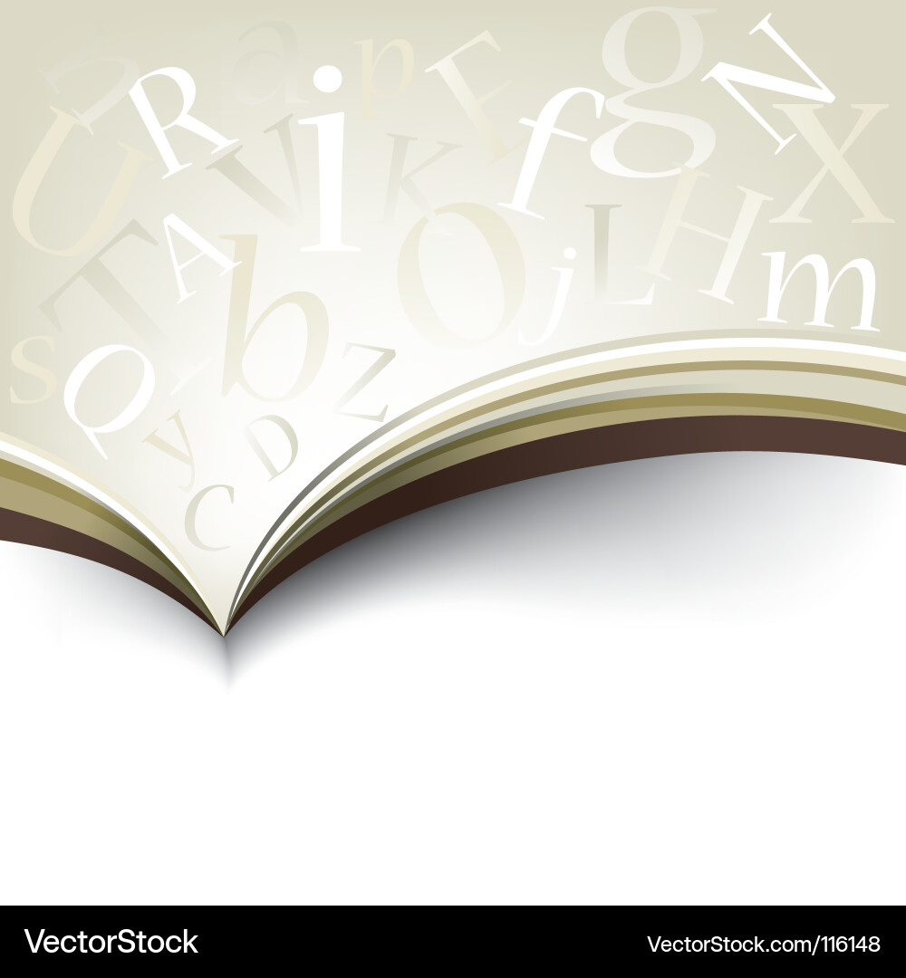 Open Book Pages Royalty Free Vector Image - VectorStock
