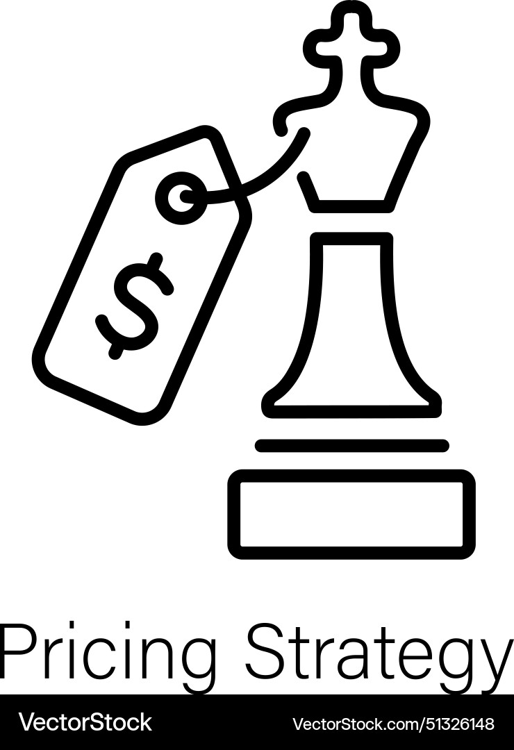 Pricing strategy Royalty Free Vector Image - VectorStock