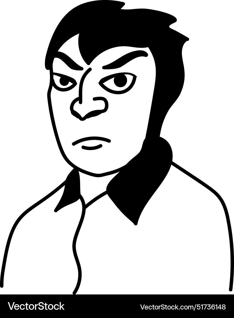 Ugly male Royalty Free Vector Image - VectorStock