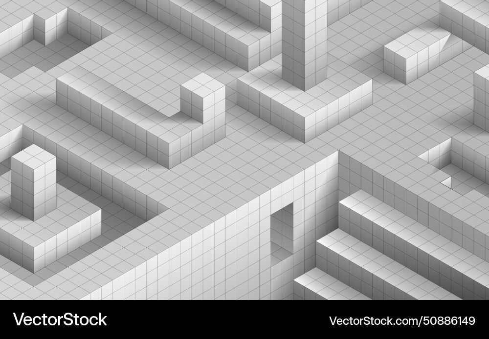 3d paper architecture Royalty Free Vector Image