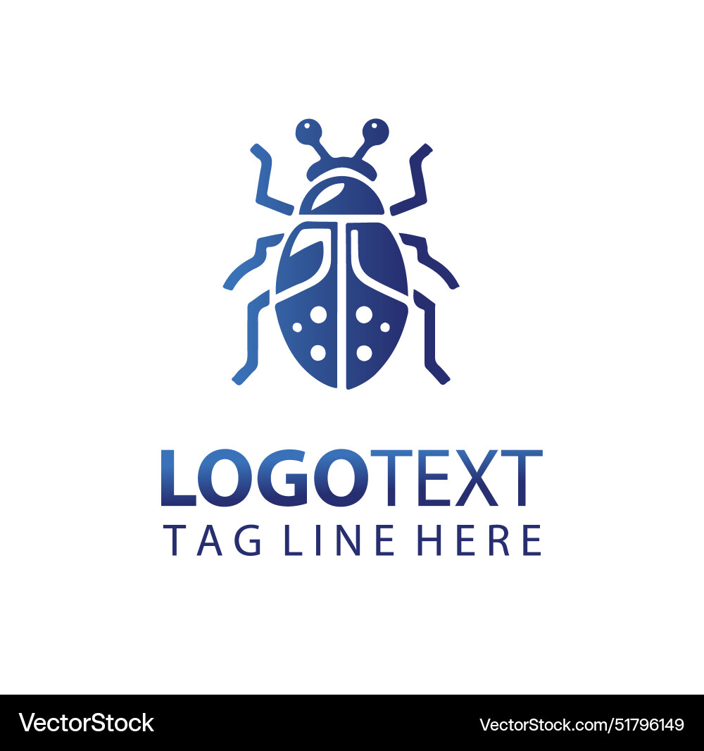 Bug logo Royalty Free Vector Image - VectorStock
