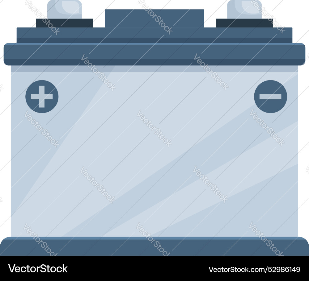 Car battery providing electrical power Royalty Free Vector