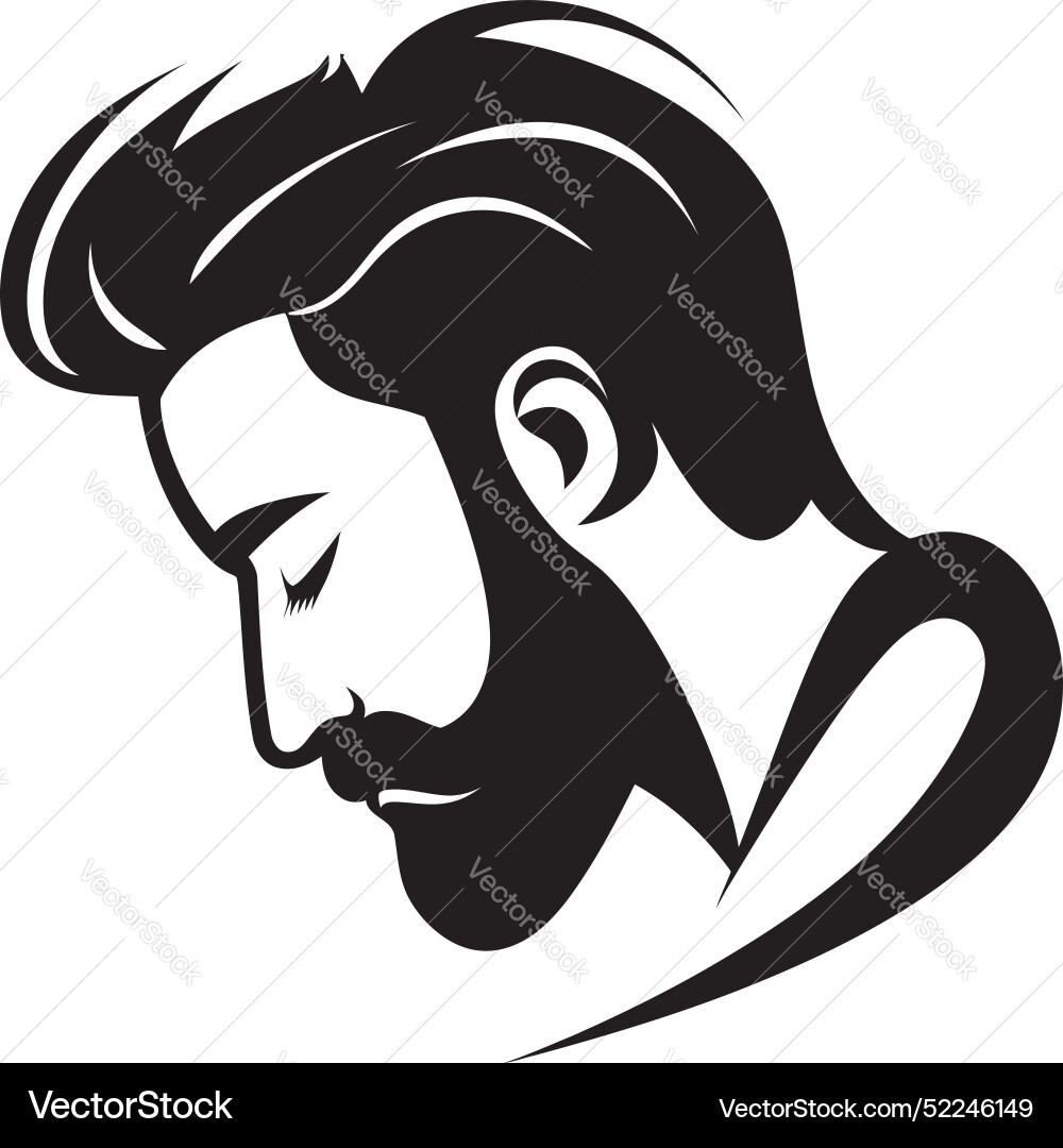 Intimate moments sleek black for the loving man Vector Image