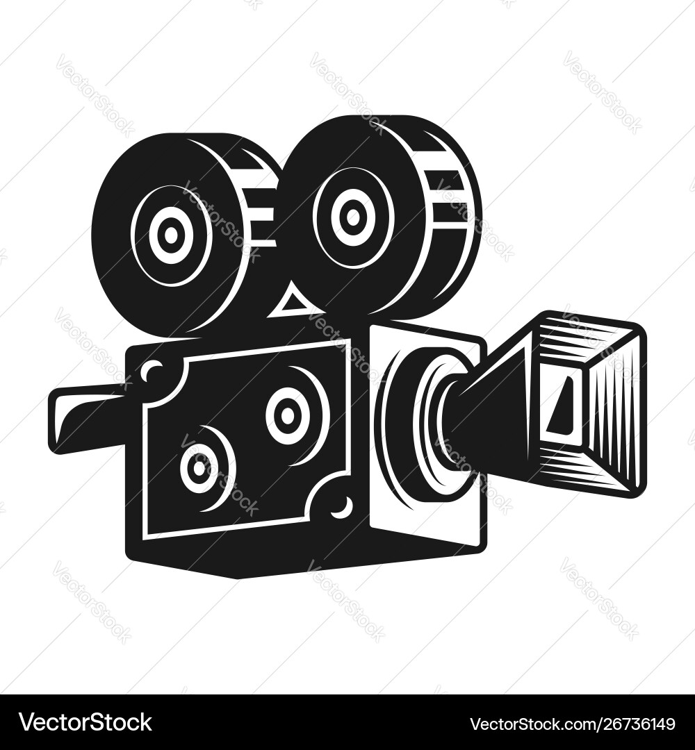 Retro Film Camera Royalty Free Vector Image - VectorStock