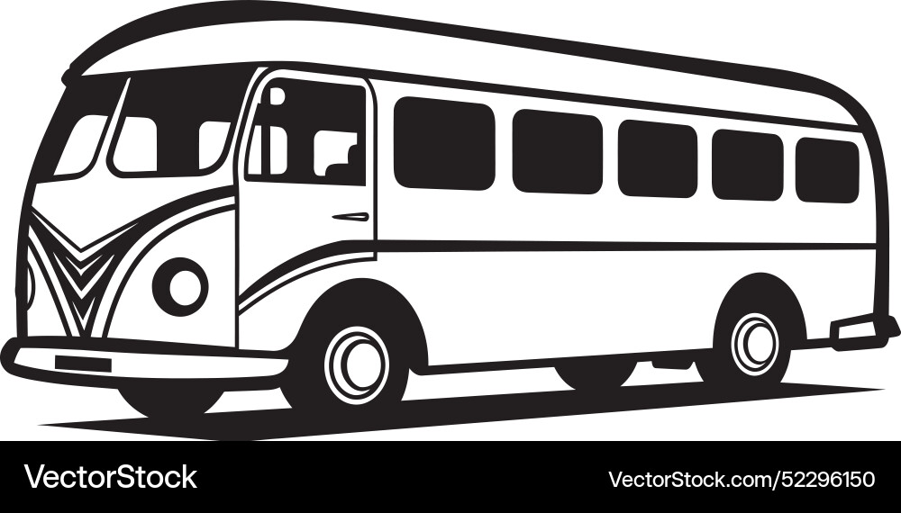 Cityscape harmonies expressive bus graphics Vector Image