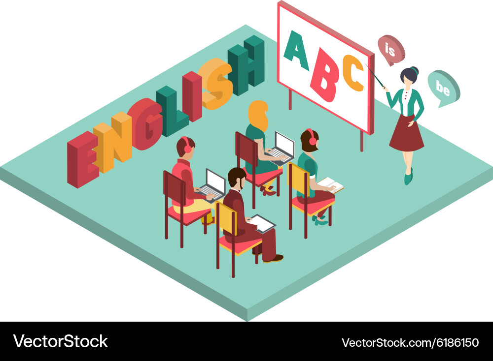 English class Royalty Free Vector Image - VectorStock