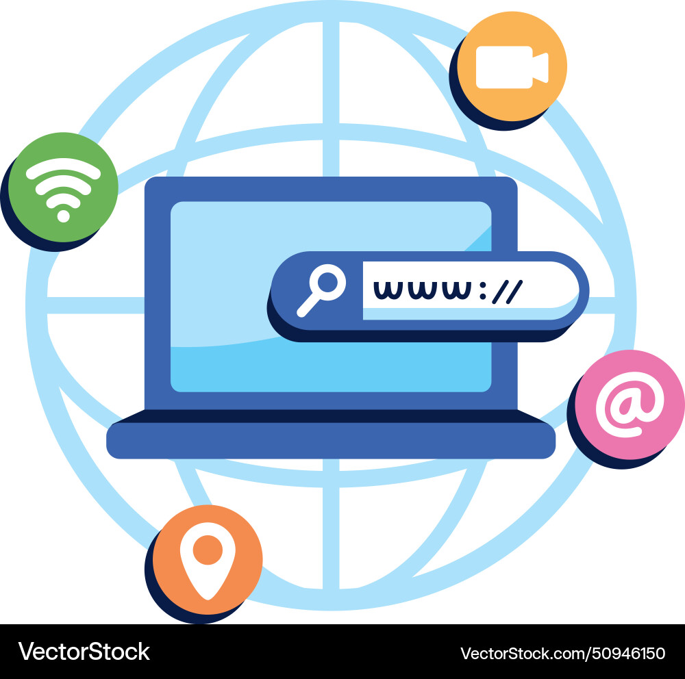 Internet day transmission Royalty Free Vector Image