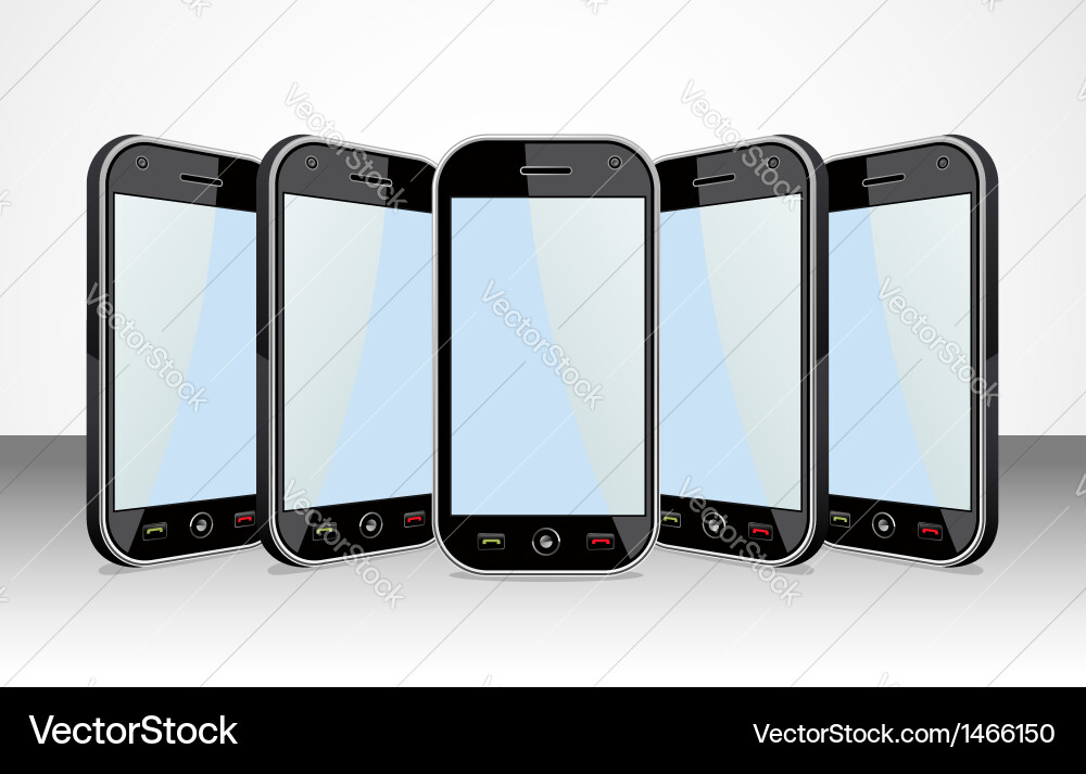 Smartphones templates Royalty Free Vector Image
