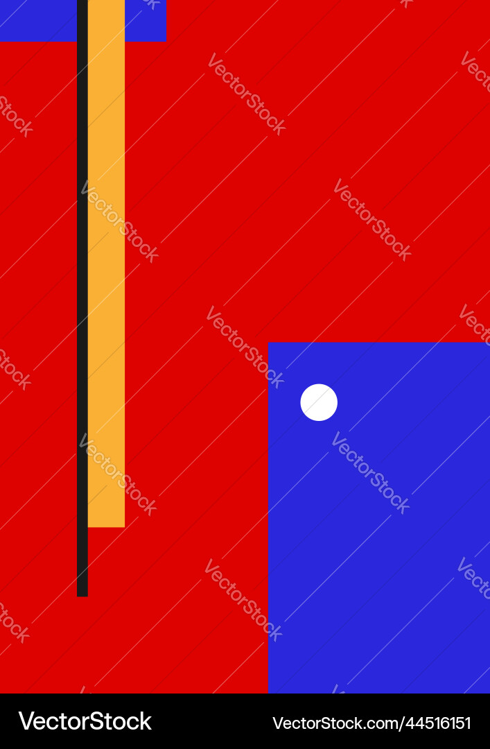 Digital art from basic geometry forms Royalty Free Vector