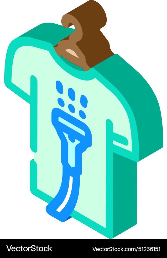 Dry cleaning isometric icon Royalty Free Vector Image