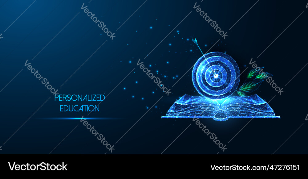 Personalized training individualized learning Vector Image