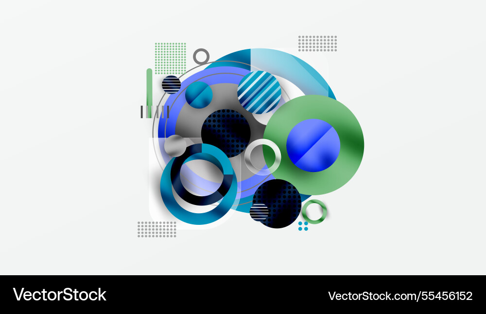 Abstract background - layered geometric shapes Vector Image