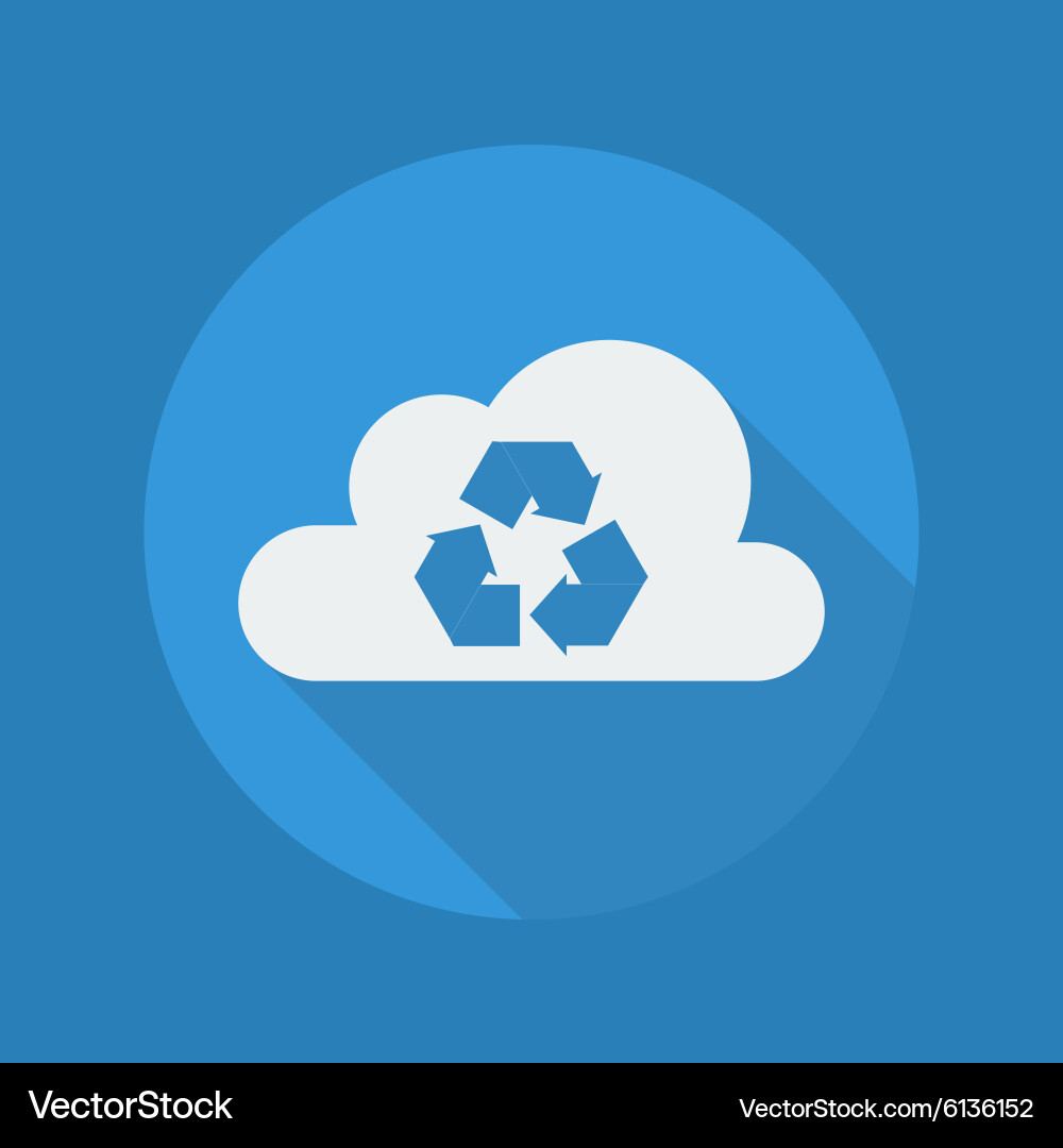 Cloud Recycle Icon Royalty Free Vector Image - VectorStock
