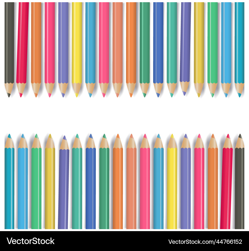 Colorful Crayon Set on White Royalty Free Vector Image
