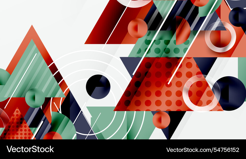 Modern geometric background - overlapping Vector Image