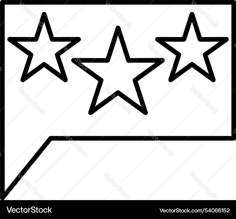 Stars line icon design Royalty Free Vector Image