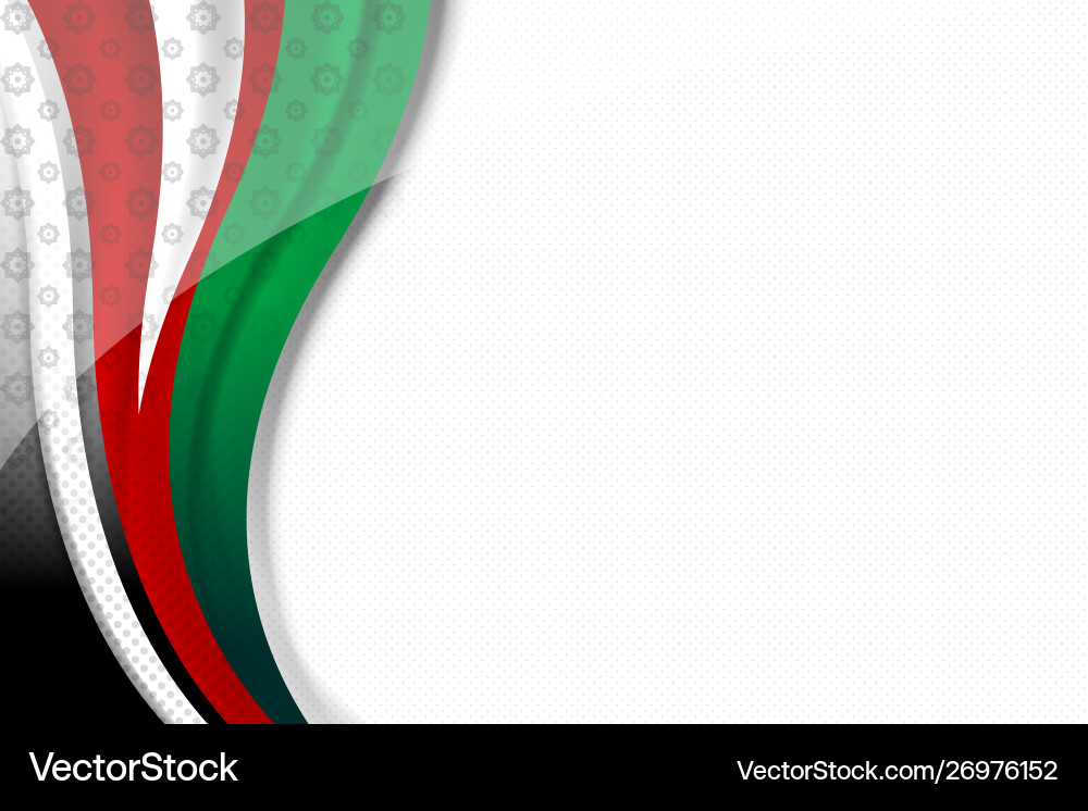 UAE Flag Background Royalty Free Vector Image - VectorStock