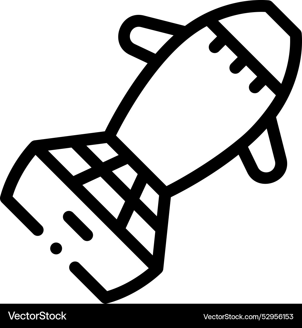 Diver propulsion vehicle icon thin linear style Vector Image