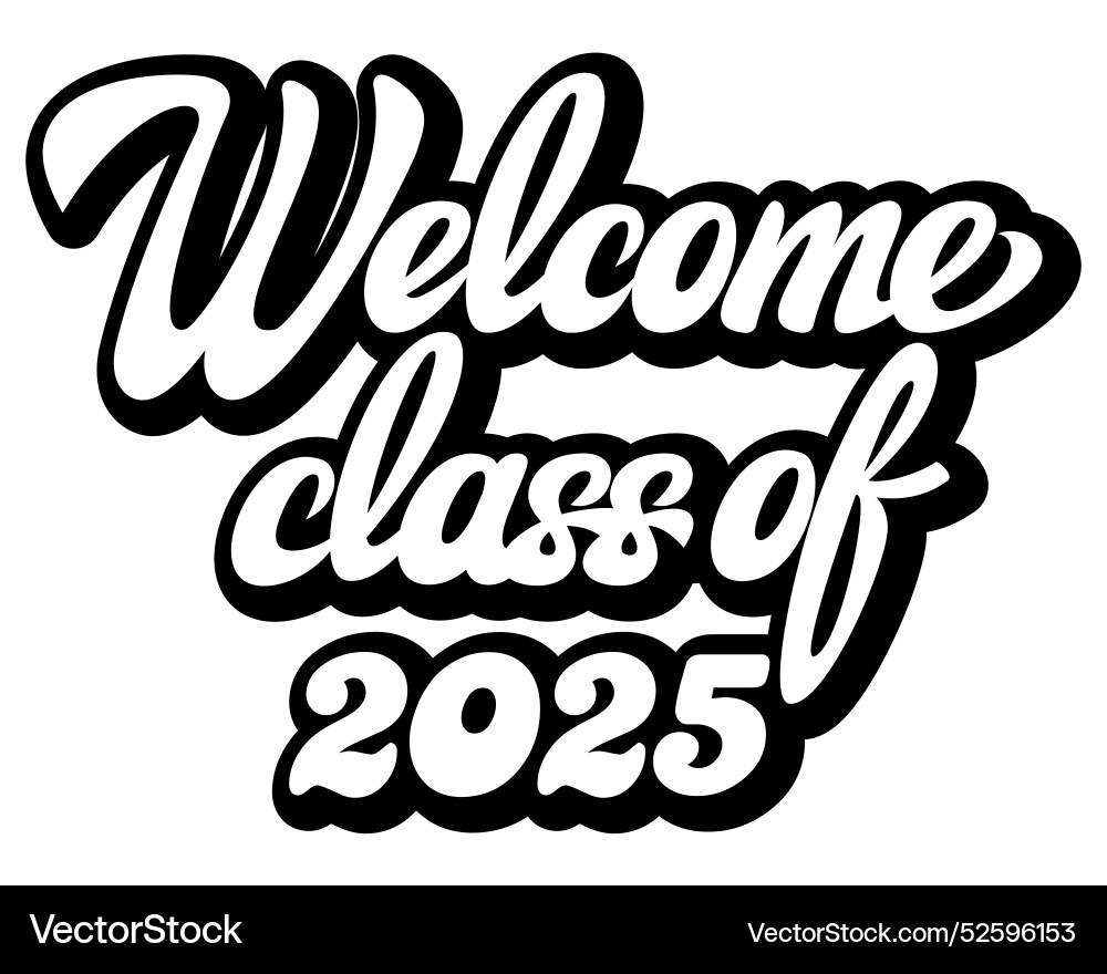 Stylish calligraphic inscription welcome class Vector Image
