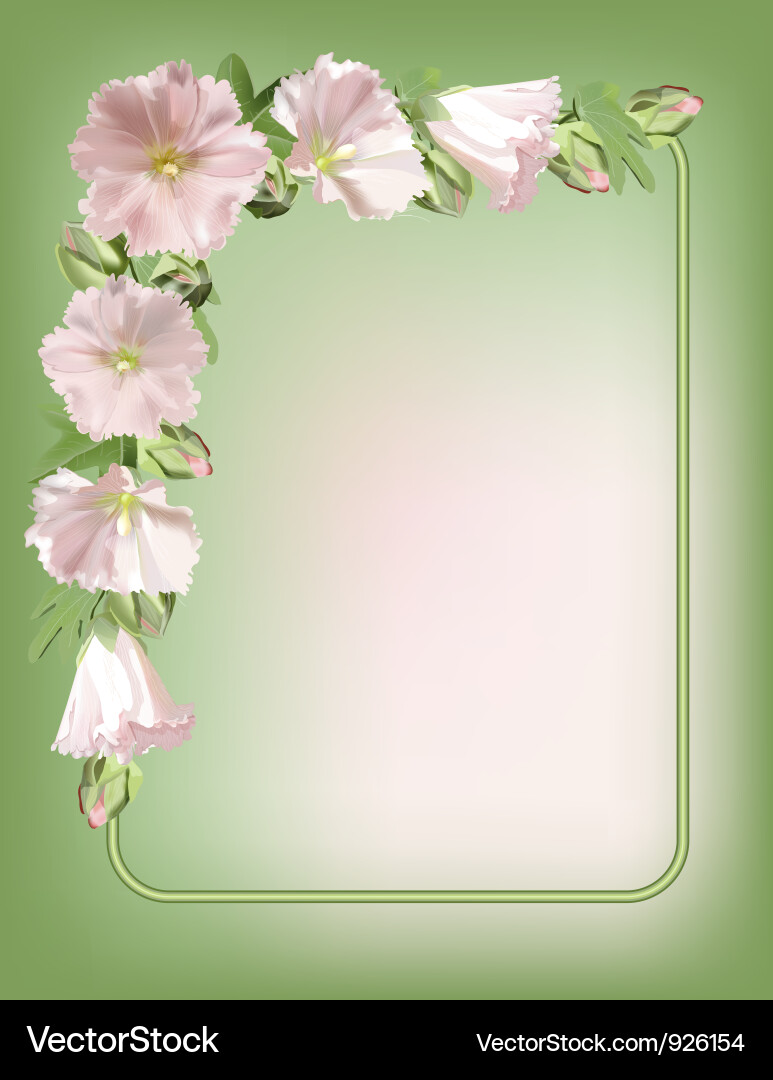 Floral frame Royalty Free Vector Image - VectorStock
