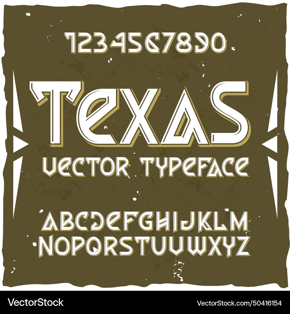 Good handcrafted font for any label design Vector Image