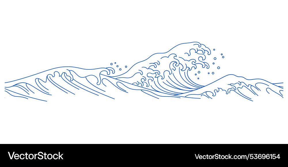 Japan Wave Pattern Vector Images (over 7,400)