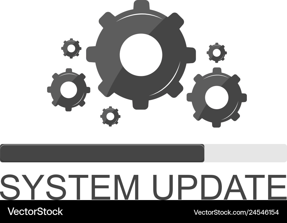 System update Royalty Free Vector Image - VectorStock