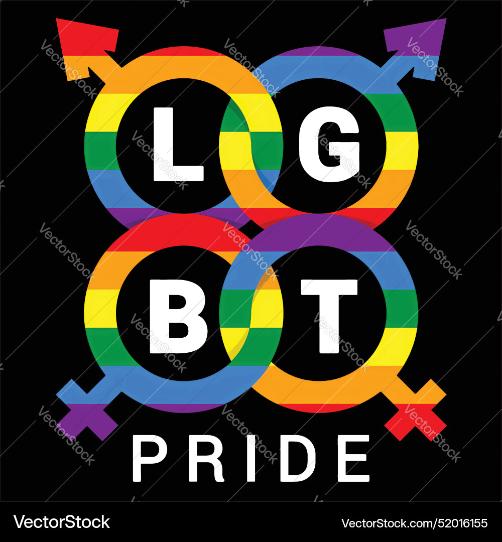 Lgbt pride rainbow Royalty Free Vector Image - VectorStock