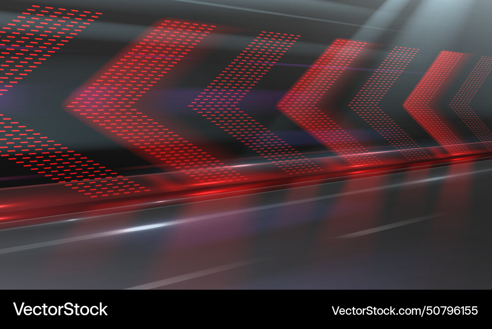 Red Arrow Speedway Royalty Free Vector Image - VectorStock
