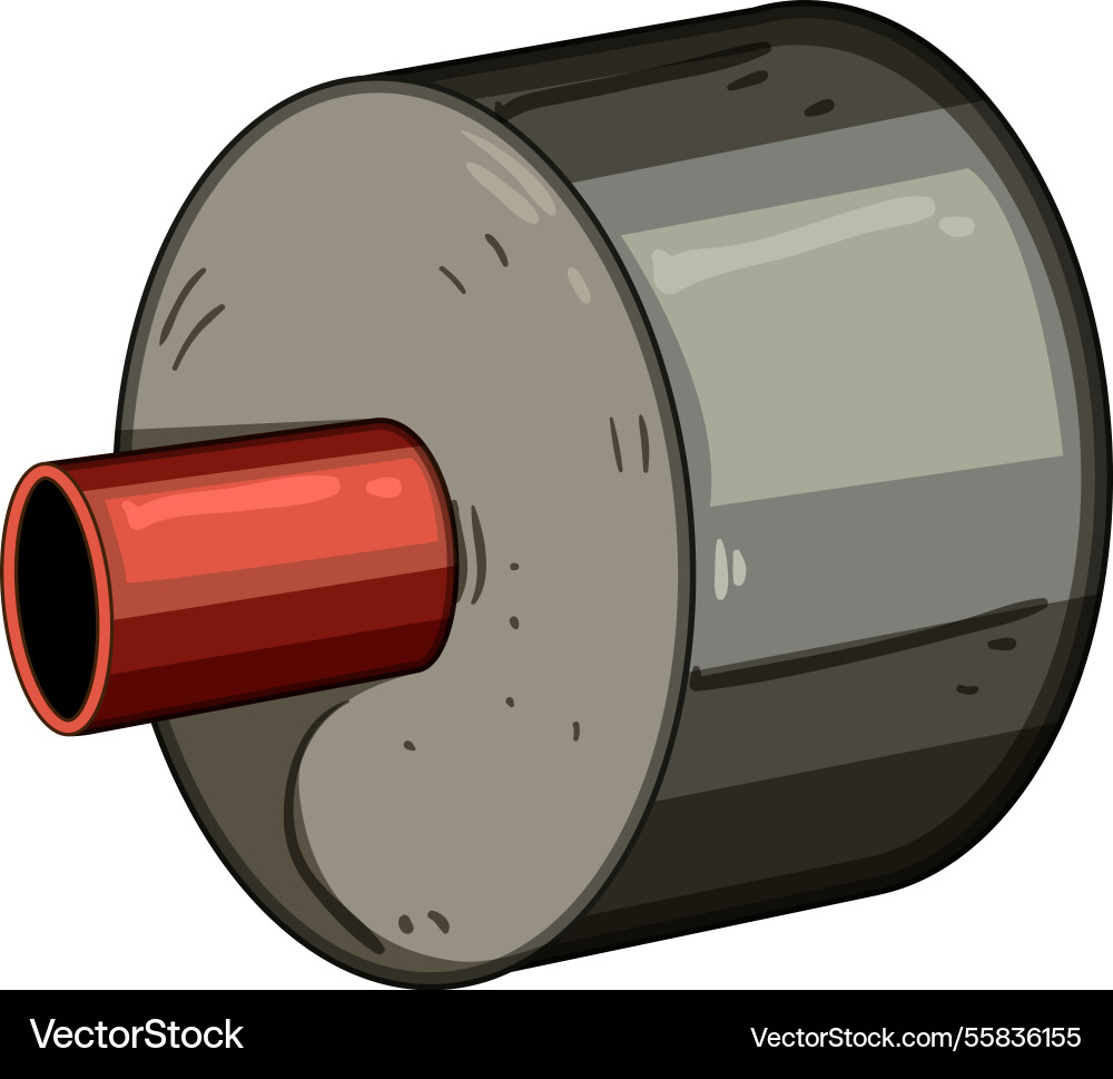 Temperature pipe insulation cartoon Royalty Free Vector