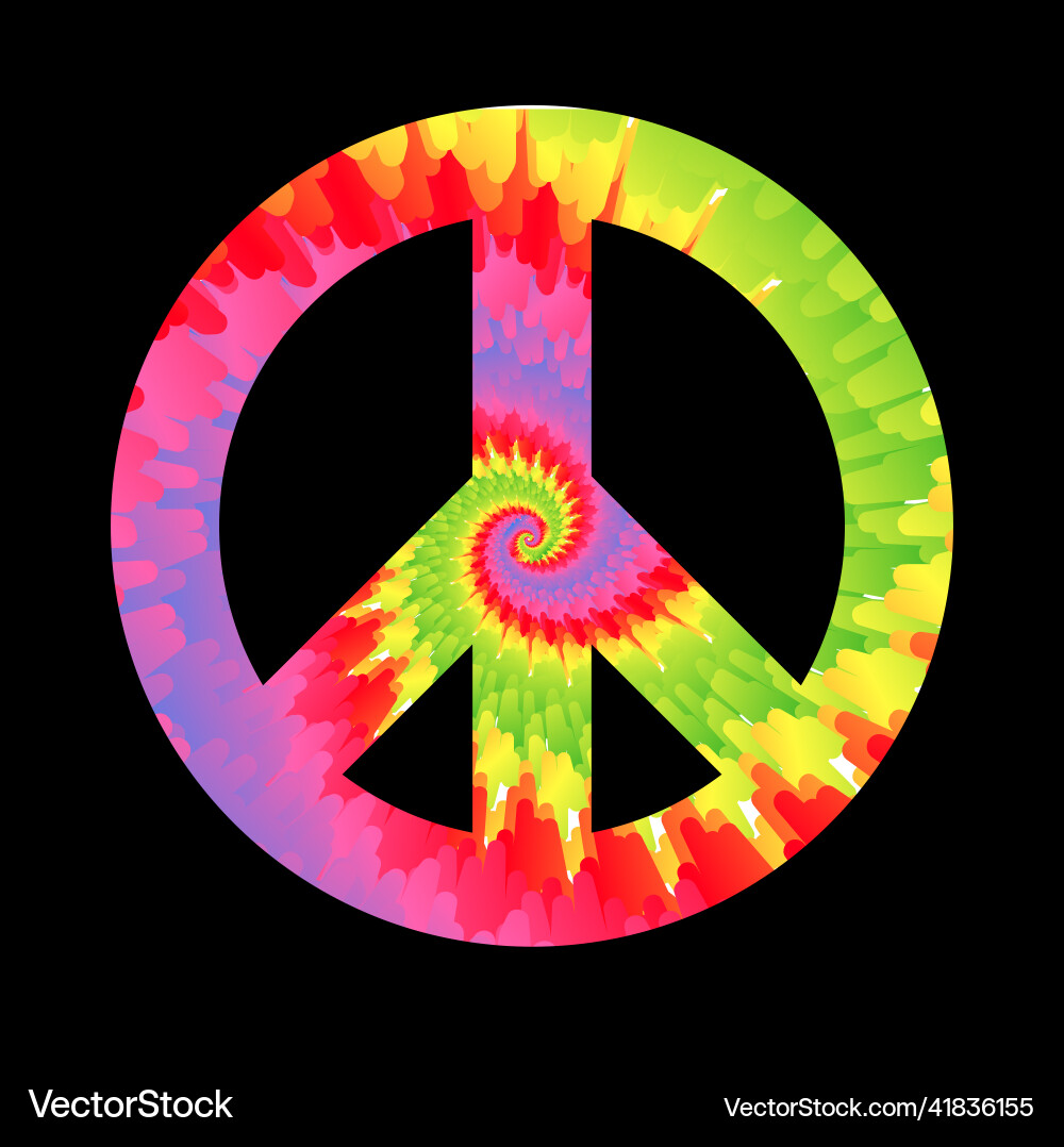 Tie Dye Peace Sign Wallpaper