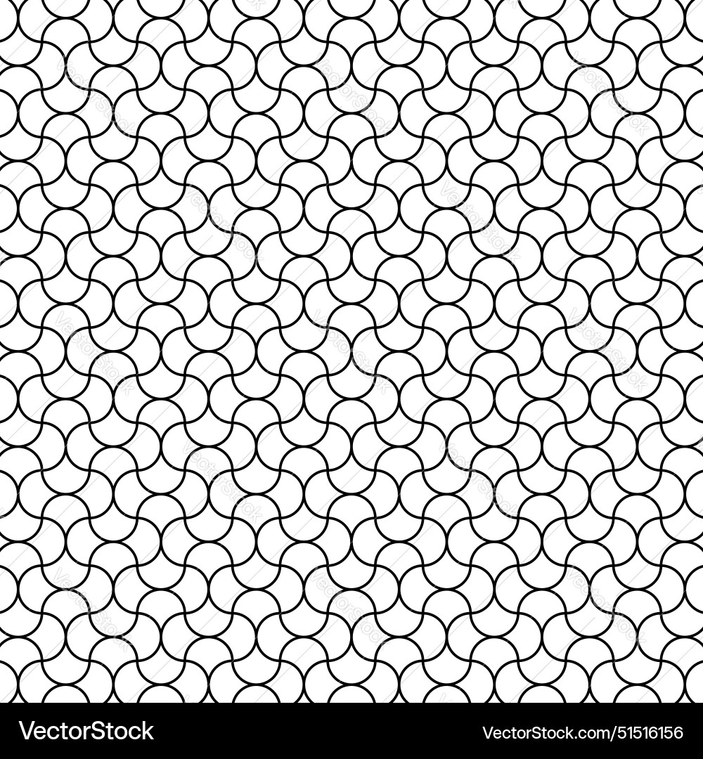 Arabic linear black white pattern background Vector Image