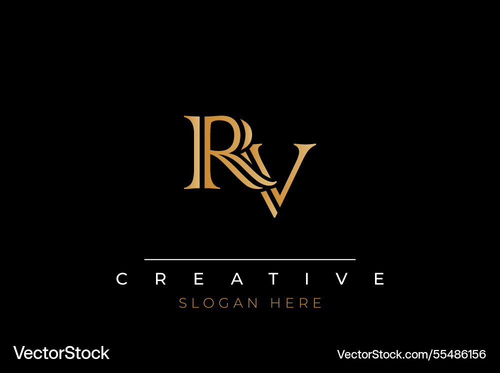 Creative rv luxury logo Royalty Free Vector Image