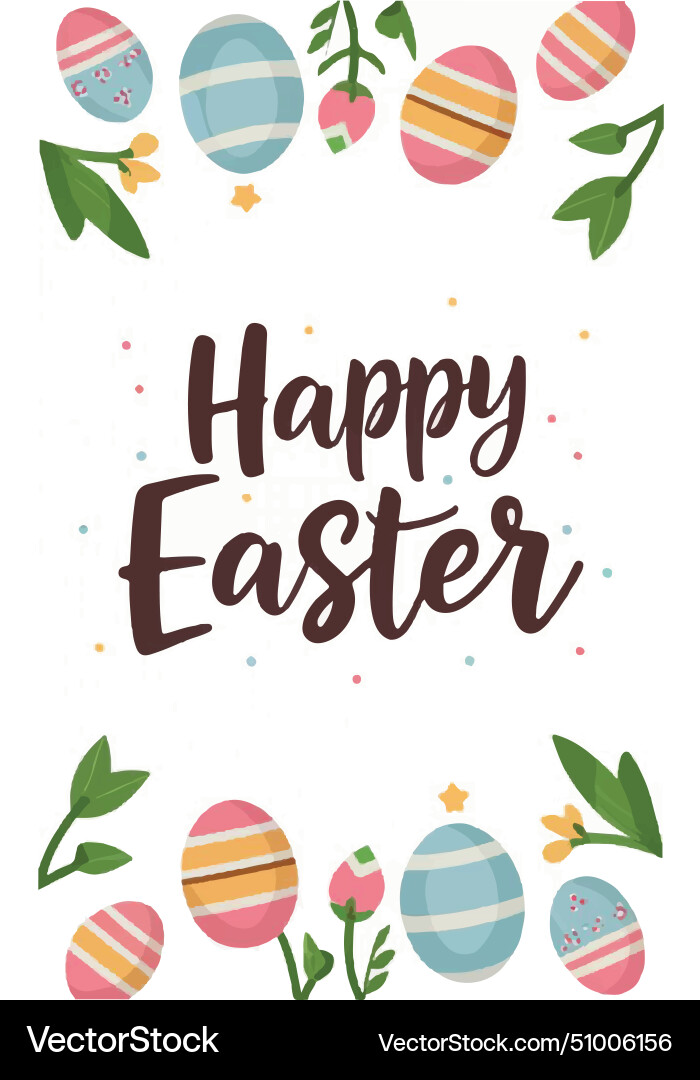 Happy easter Royalty Free Vector Image - VectorStock