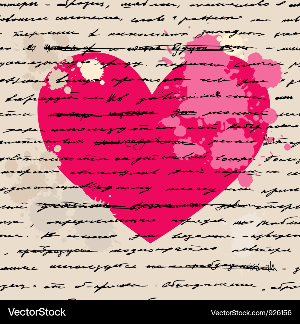 Heart Love Pattern Background Royalty Free Vector Image