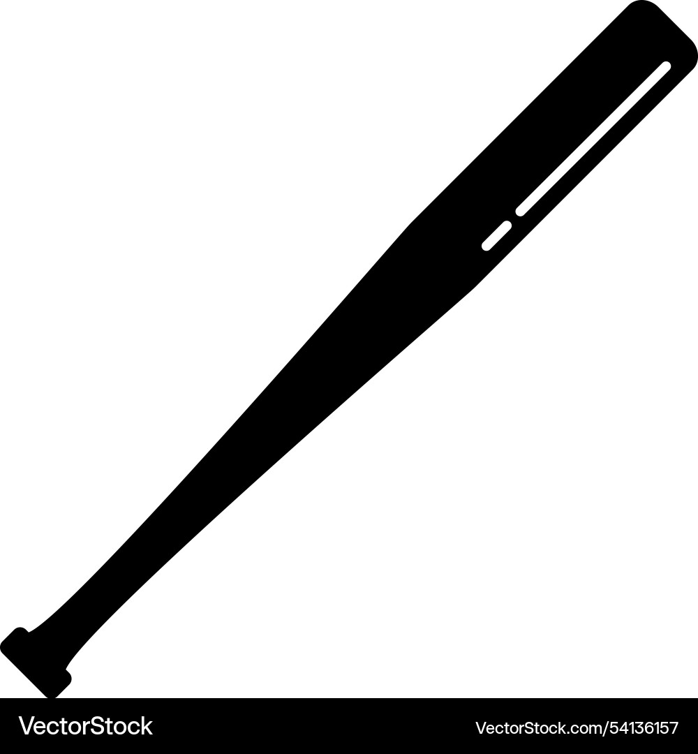 Baseball bat - simple icon Royalty Free Vector Image